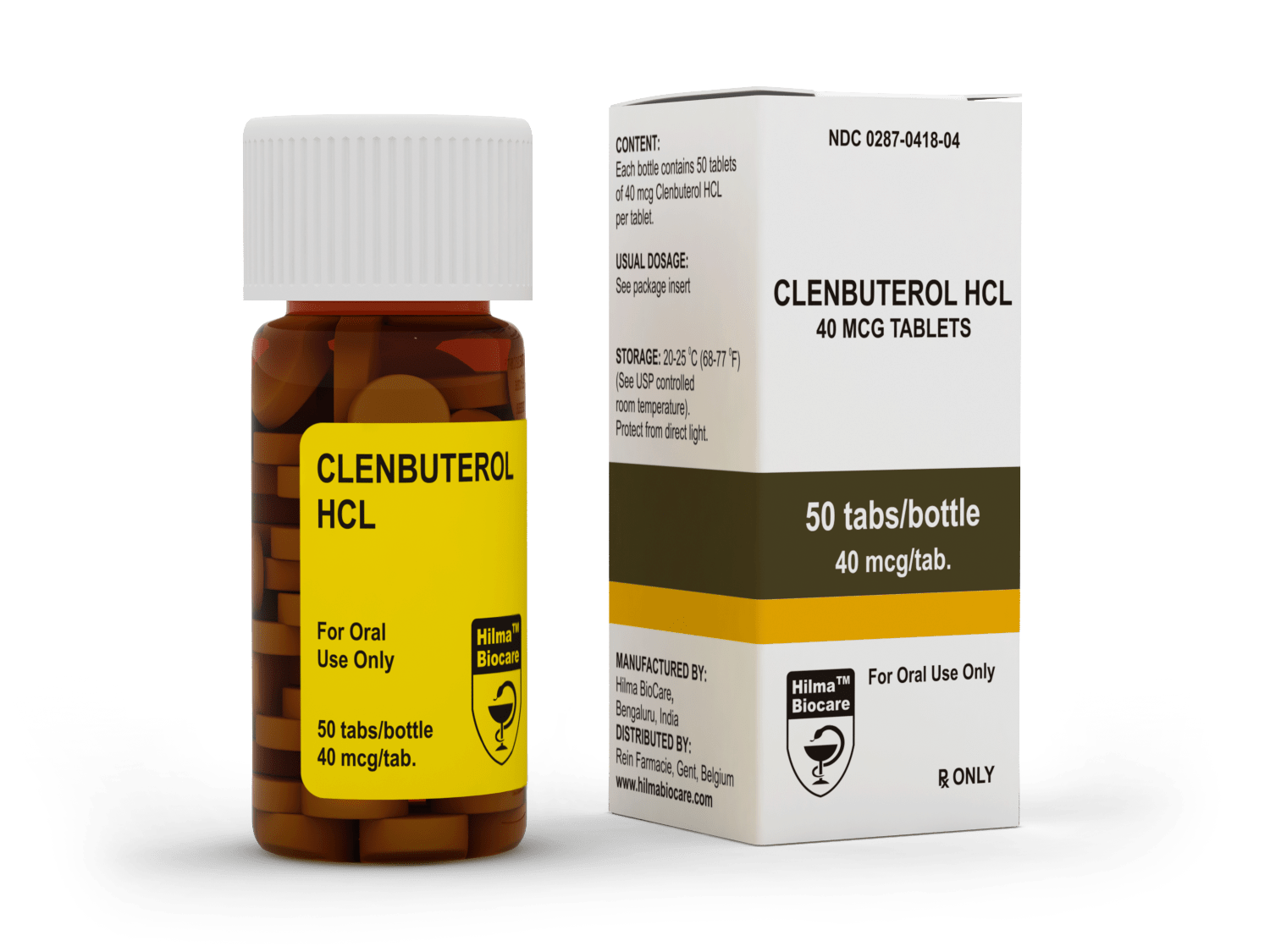 Clenbuterol CLEN 50 Tablets 40 Mcg/tab - Hilma Biocare | RoidPlug